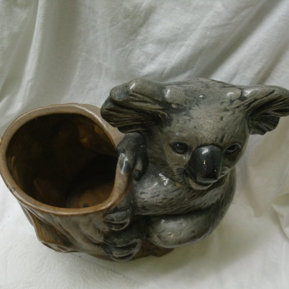 Vintage | Accents | Vintage Koala On Branch Pottery Planter | Poshmark
